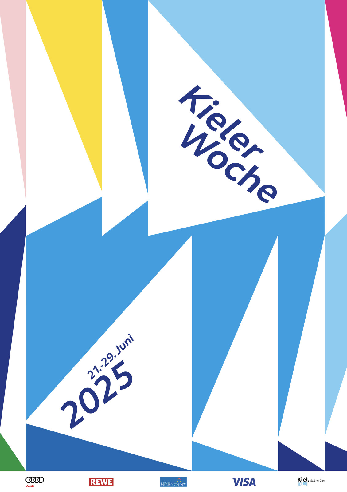 2025, by Muthesius Kunsthochschule for Kieler Woche - typo/graphic posters
