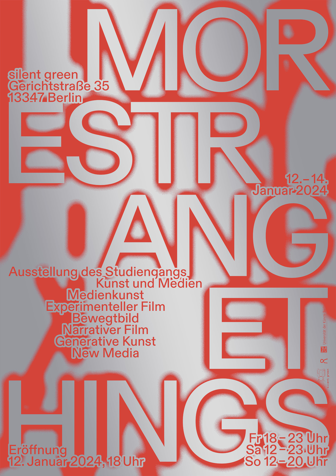 “Doppelvortrag”, 2024, by Ira Göller, Annika Kiefer for Klasse Hickmann - typo/graphic posters