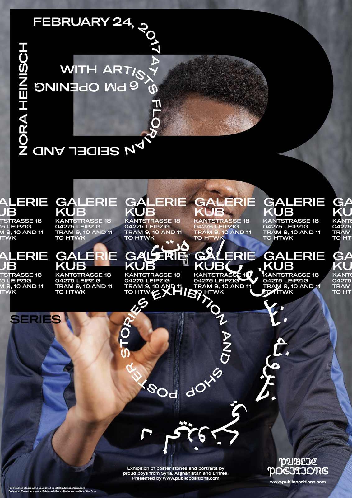 “Public Positions”, 2017, by Timm Hartmann for Klasse Hickmann - typo/graphic posters