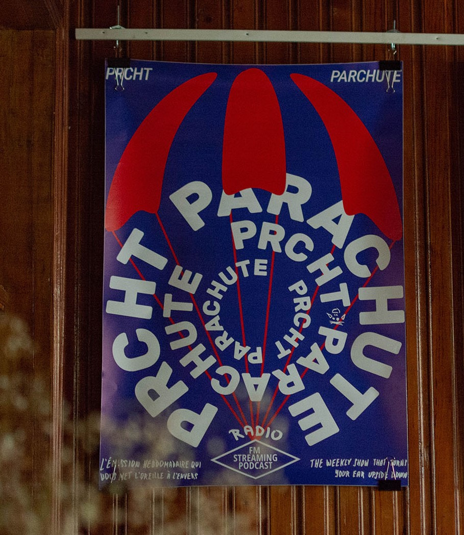 “Parachute PRCHT”, 2022, by Mikhail Lychkovskiy - typo/graphic posters