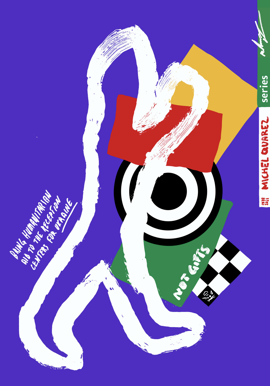 “Not Gifts”, 2022, by Mikhail Lychkovskiy - typo/graphic posters