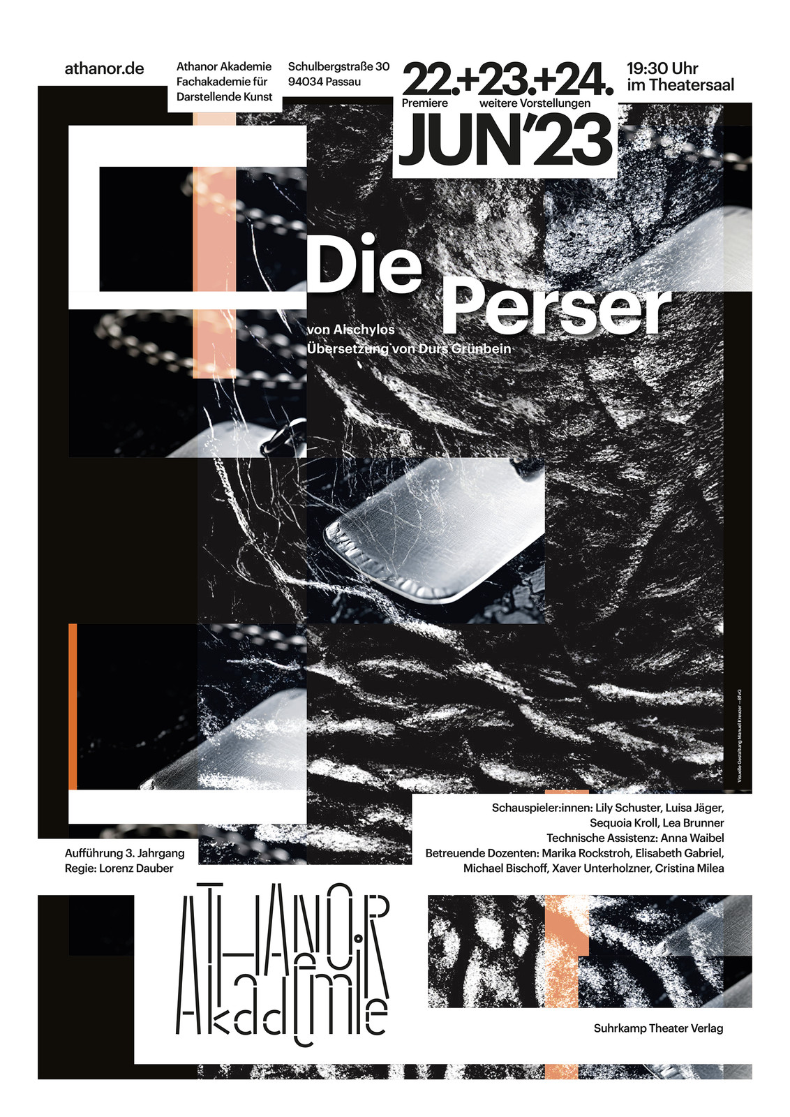 “Poster series academic year 22/23”, 2023, by manuel kreuzer - typo ...