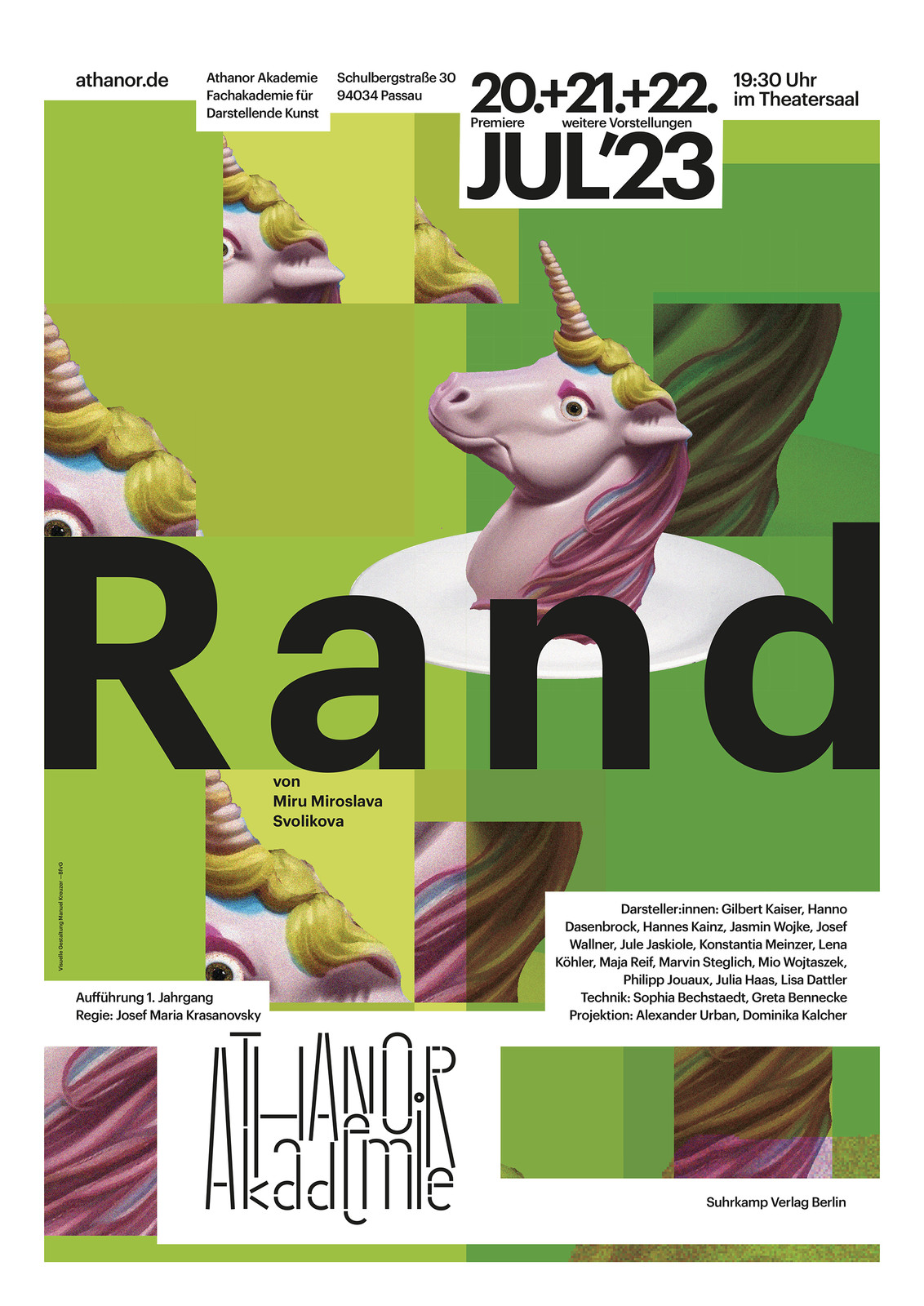 “Poster series academic year 22/23”, 2023, by manuel kreuzer - typo ...