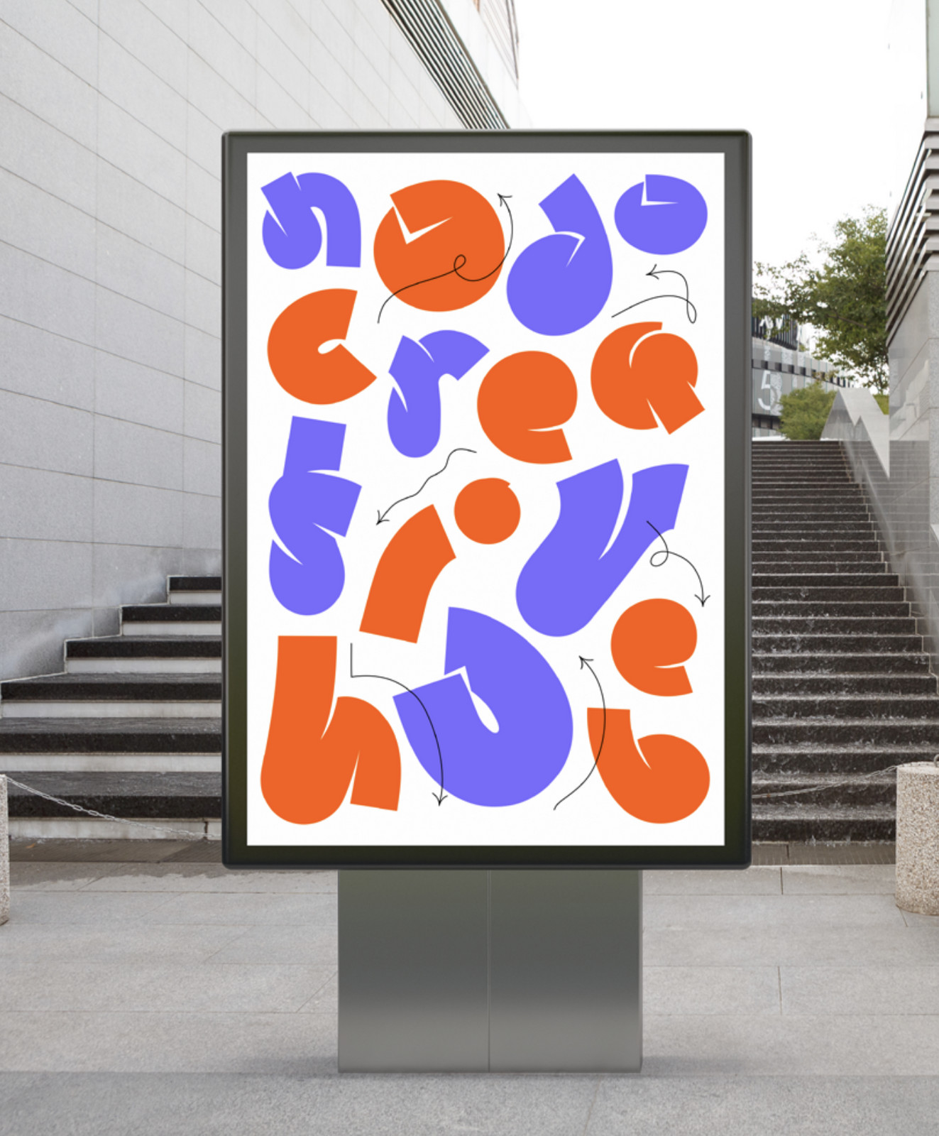 “Nodo – Creative Hub”, 2024, by Michael Speranza - typo/graphic posters