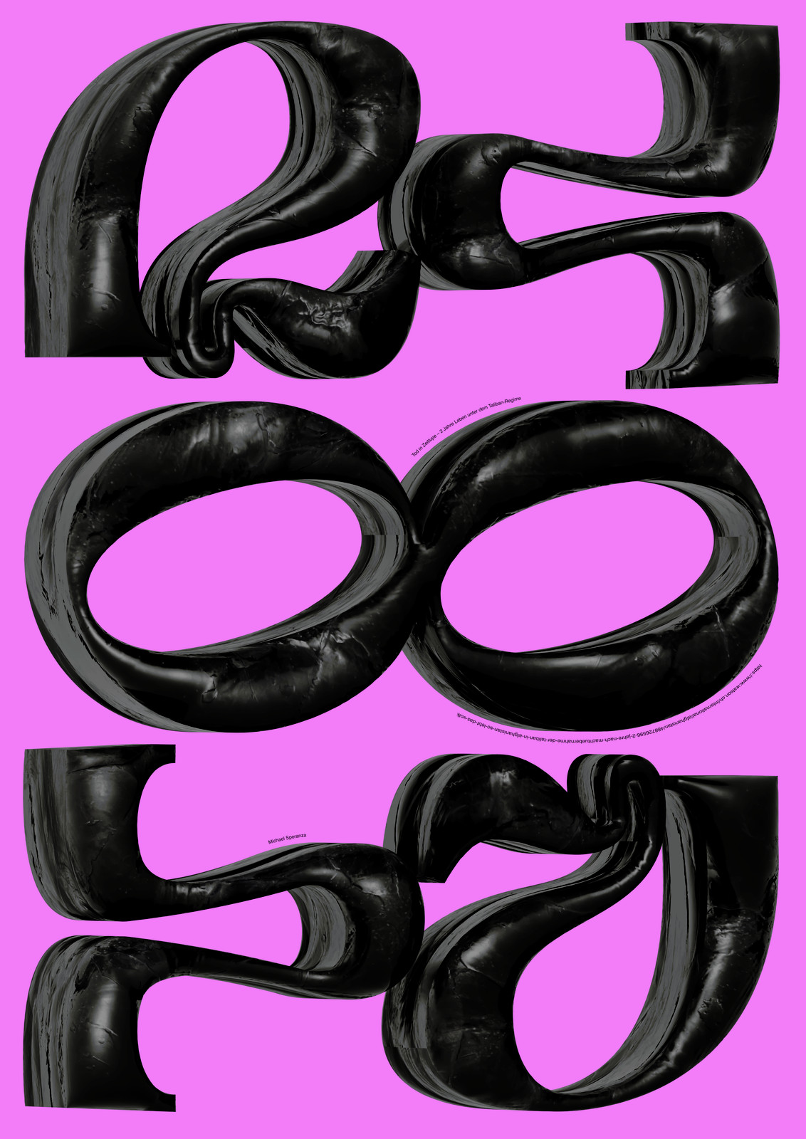 “Experimental newspaper poster series”, 2023, by Michael Speranza ...