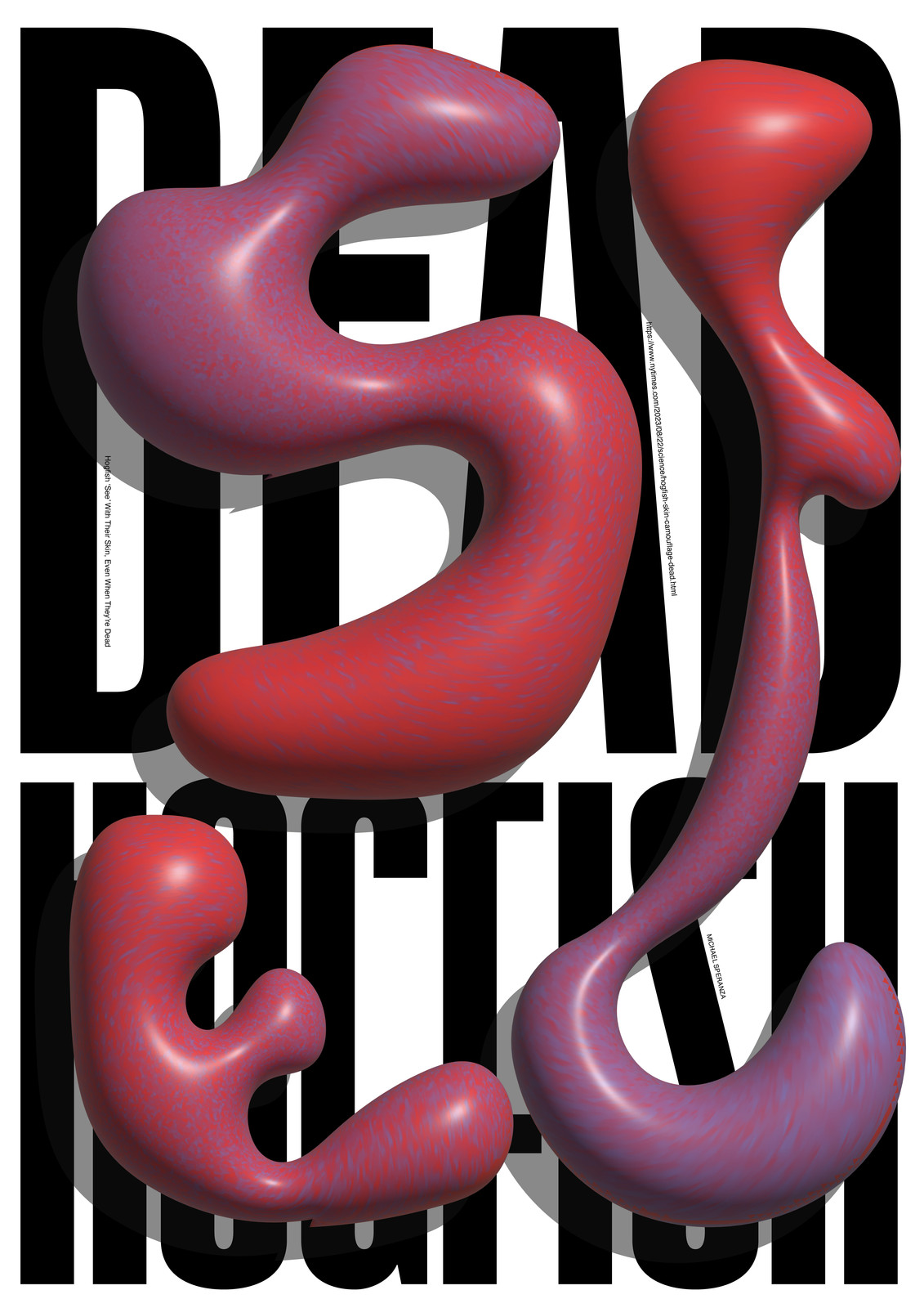 “Experimental newspaper poster series”, 2023, by Michael Speranza ...