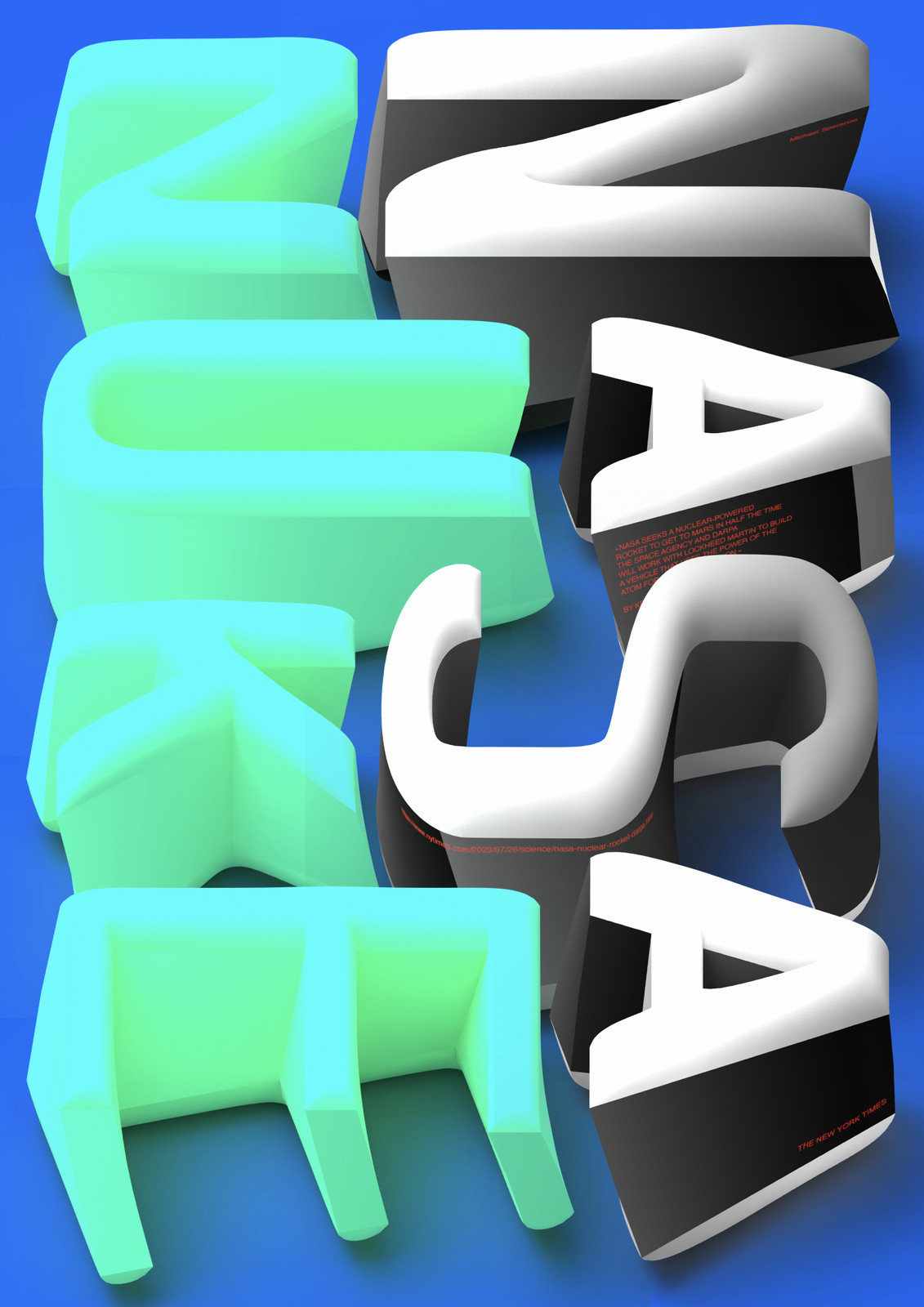 “Experimental newspaper poster series”, 2023, by Michael Speranza ...