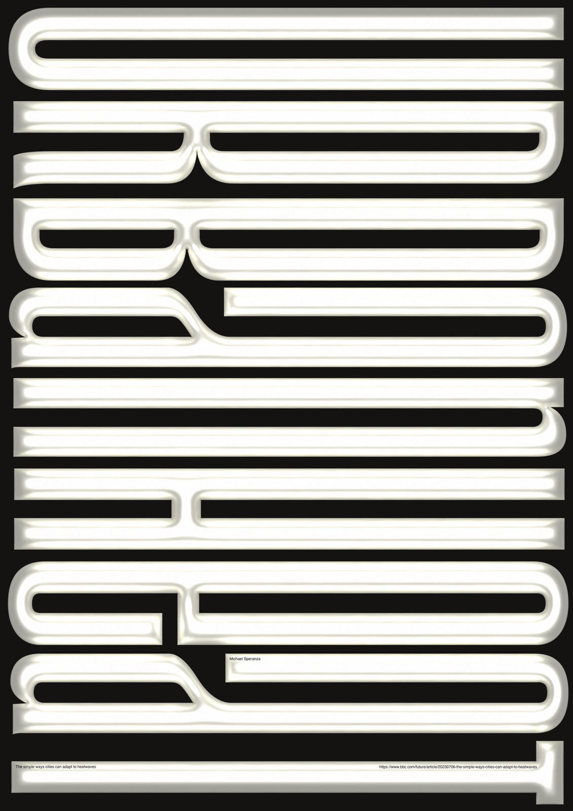 “Experimental newspaper poster series”, 2023, by Michael Speranza ...