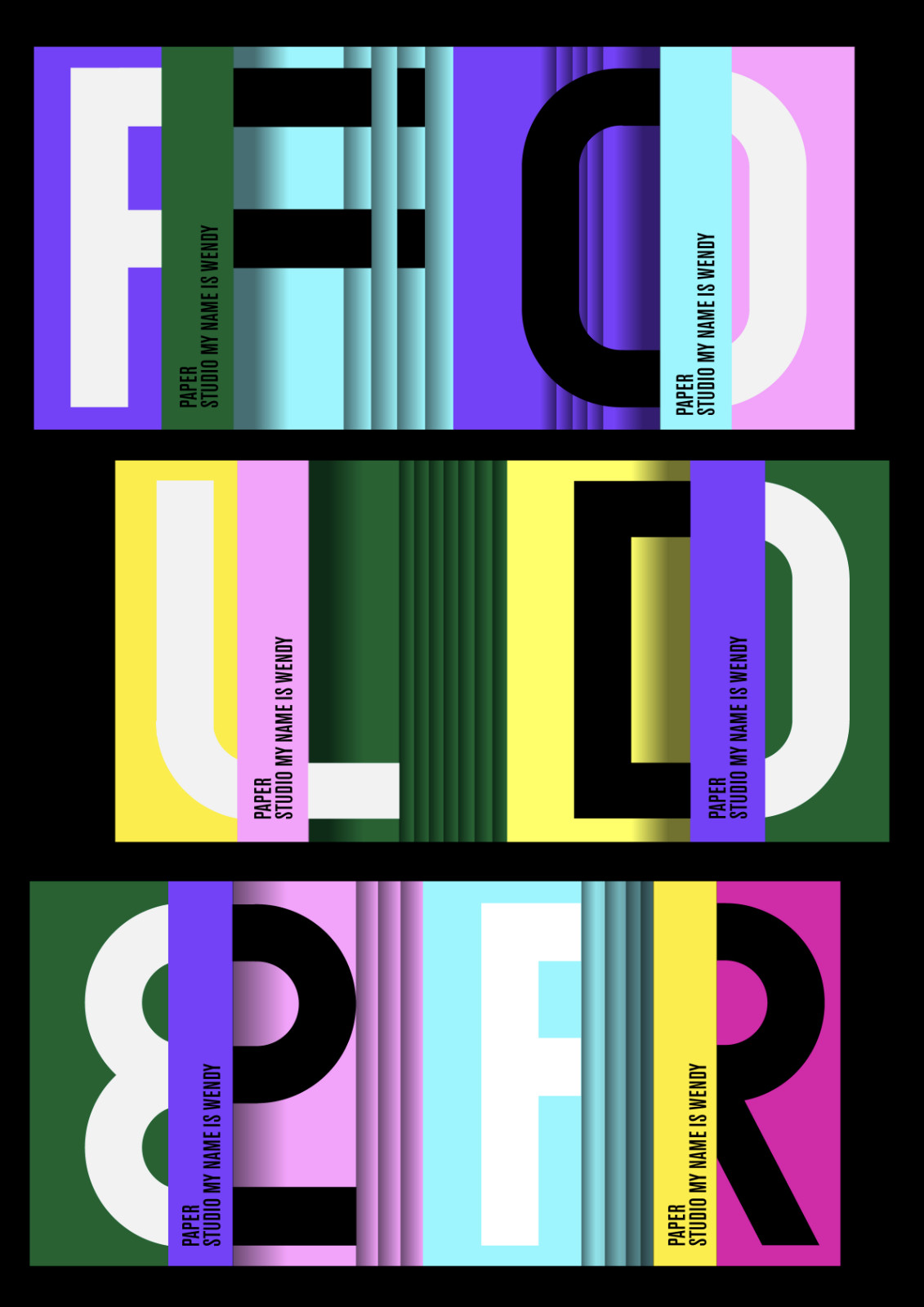 “De—signpost.19 / Paper”, 2020, by My Name is Wendy - typo/graphic posters