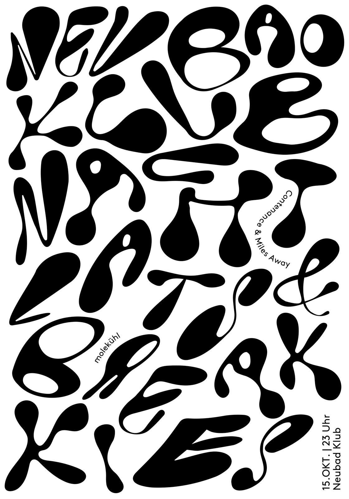 “Raphael Loher”, 2022, by Jahn Koutrios for Neubad - typo/graphic posters