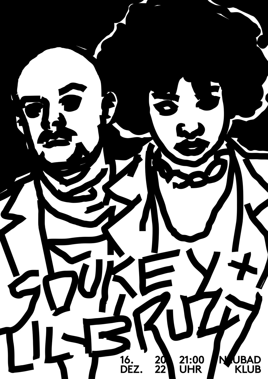 “Soukey + Lil Bruzy”, 2022, by Thomas Steiner for Neubad - typo/graphic ...