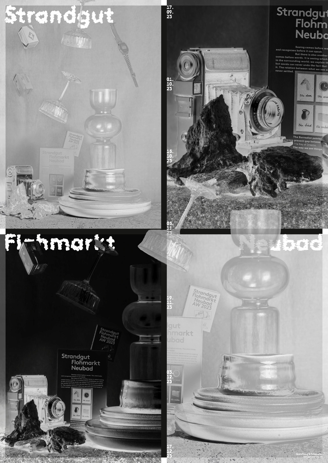 “Strandgut Flohmarkt”, 2023, by Benjamin Kunz for Neubad - typo/graphic ...
