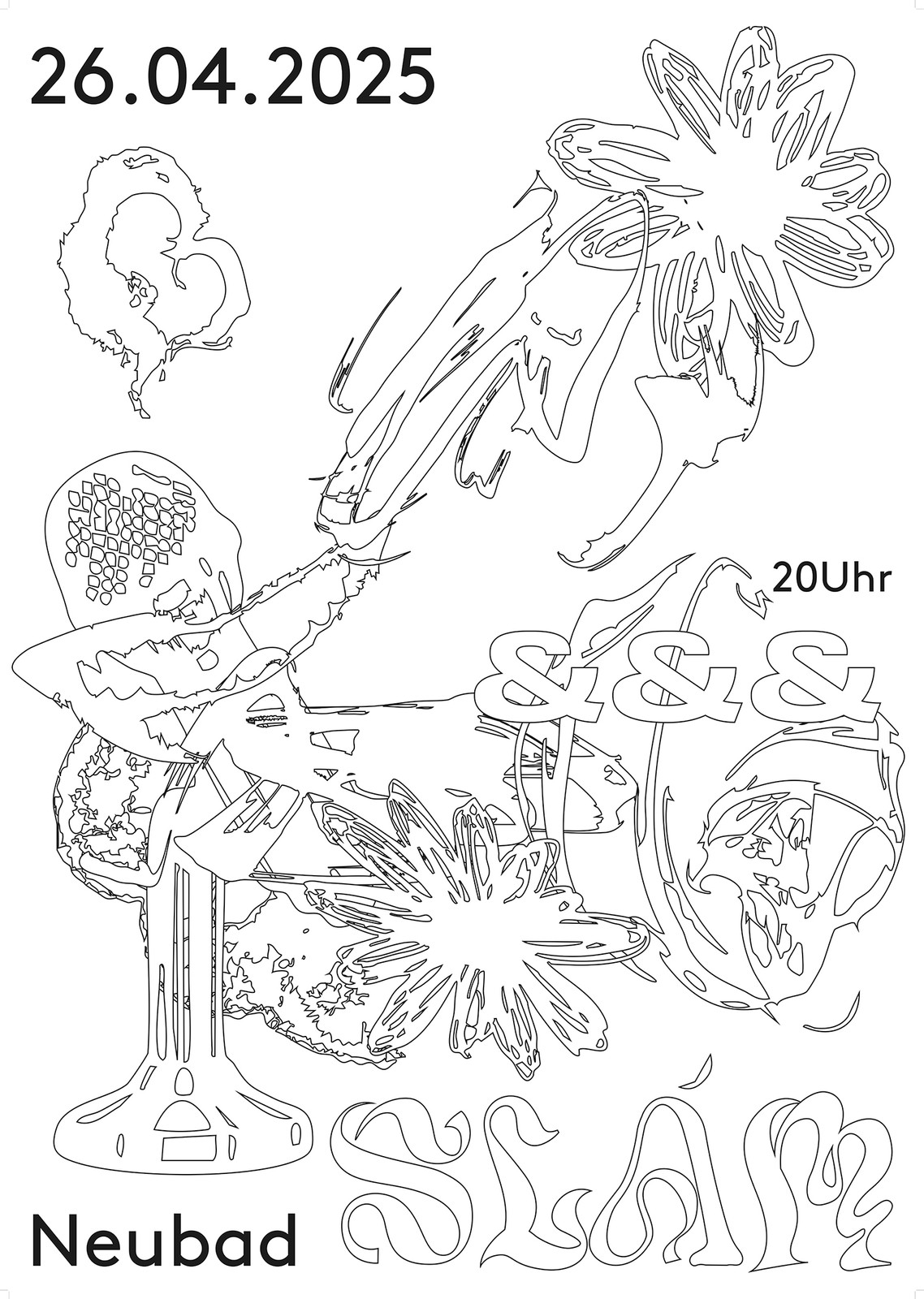 “Neubad Slam”, 2025, by Love Liebmann/taff.graff for Neubad - typo ...