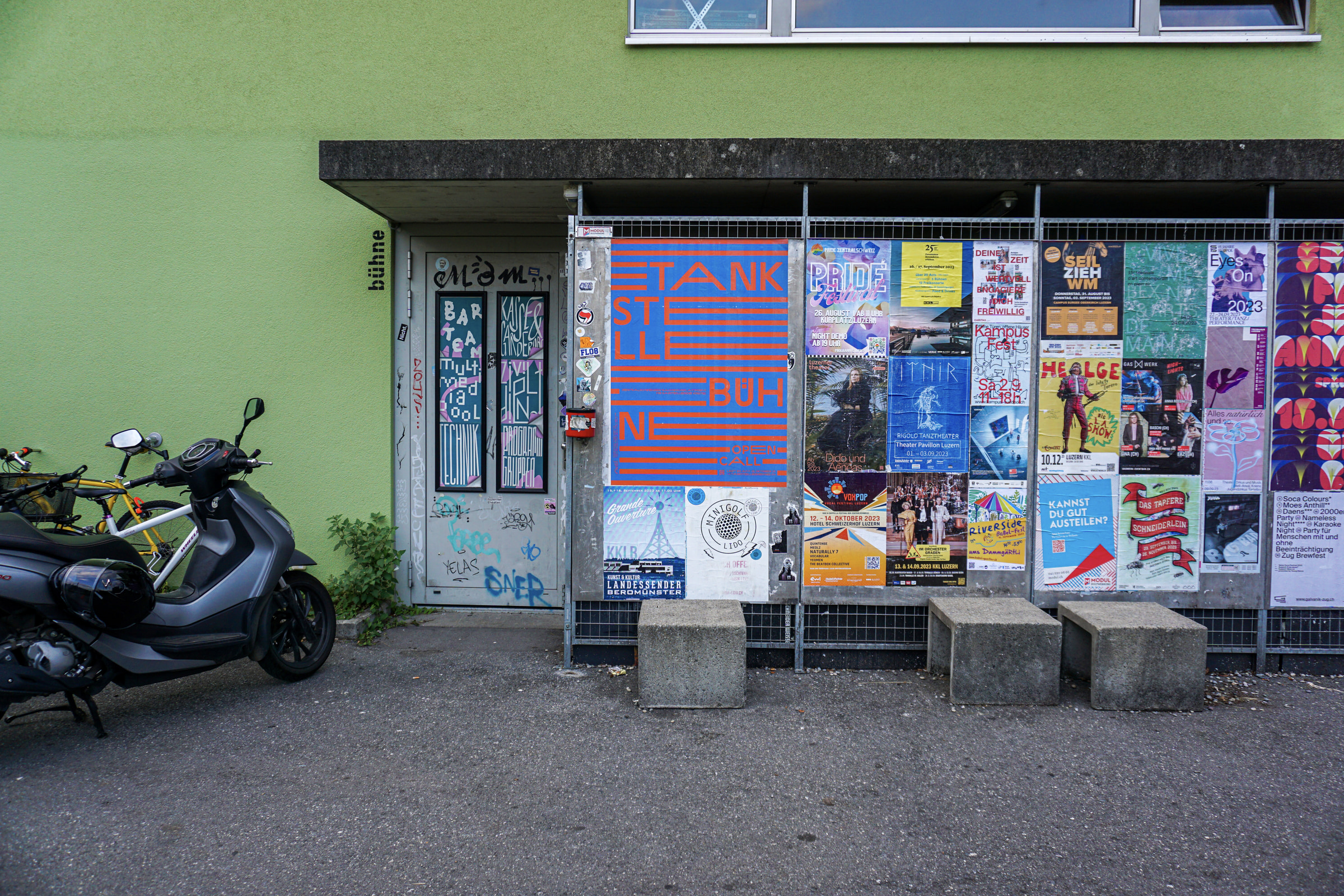 “Tankstelle Bühne Open Call”, 2023, by Nicole Brugger - typo/graphic ...