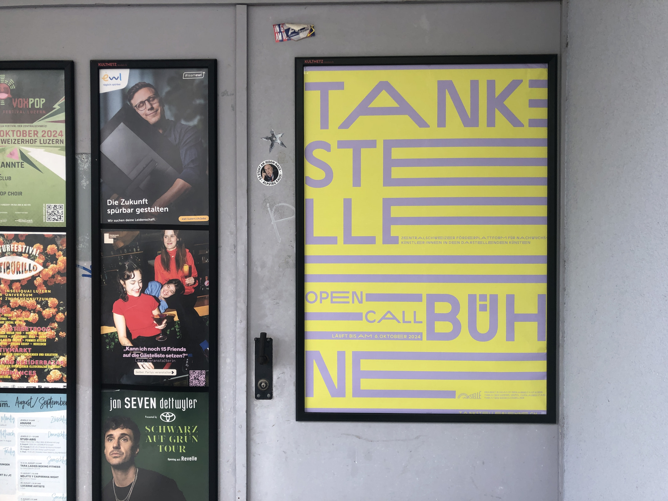 “Tankstelle Bühne Open Call”, 2023, by Nicole Brugger - typo/graphic ...