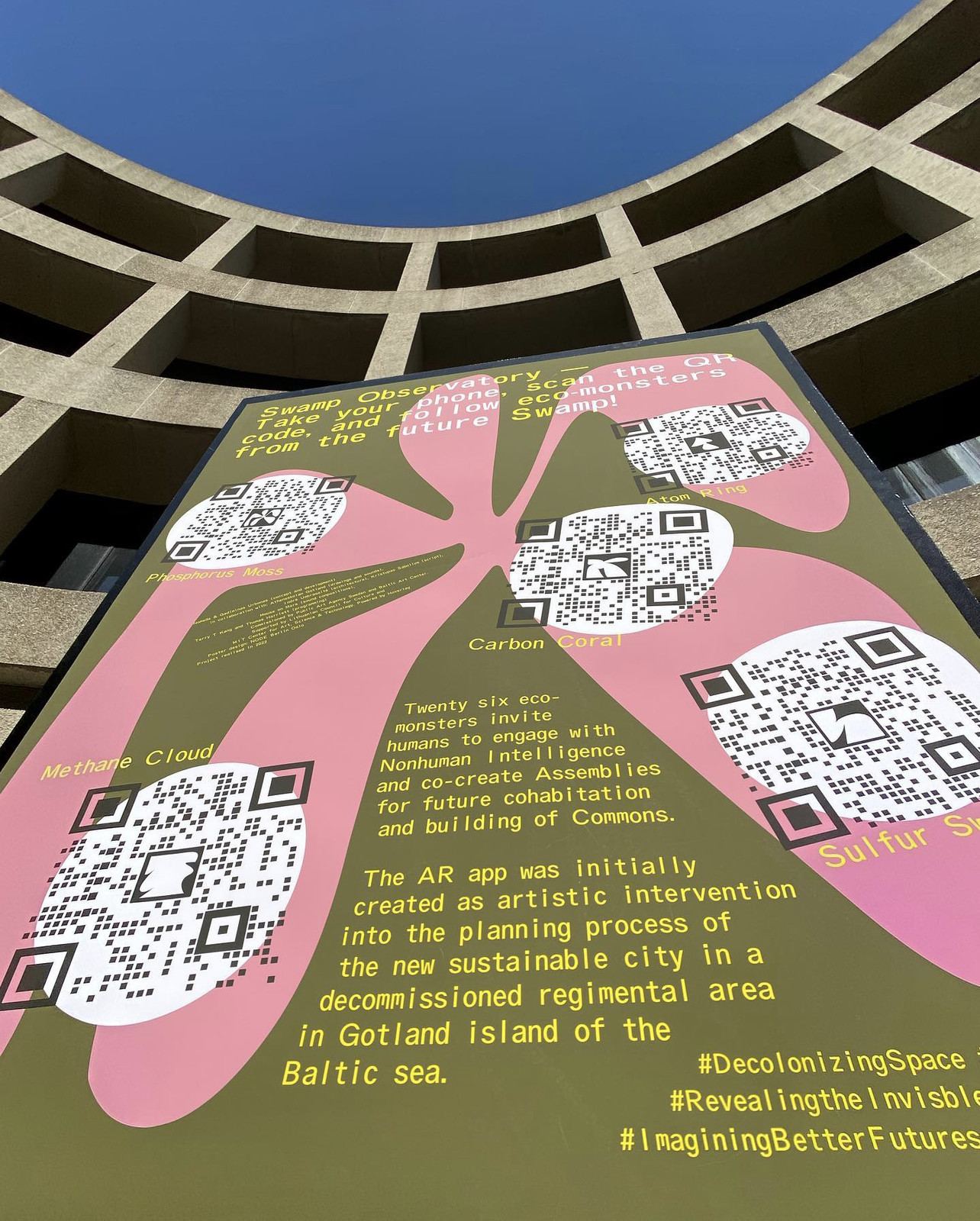 “Swamp Observatory ”, 2022, by NODE Berlin Oslo - typo/graphic posters