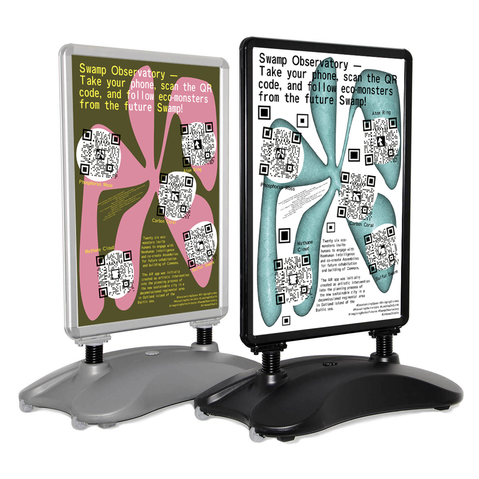 “Swamp Observatory ”, 2022, by NODE Berlin Oslo - typo/graphic posters