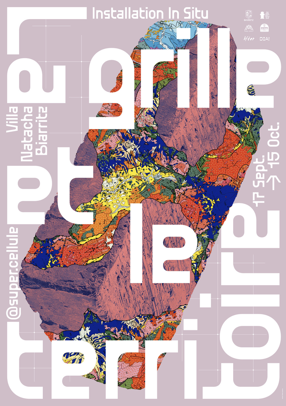 “Super Cellule”, 2022, by Pierre Jeanneau - typo/graphic posters