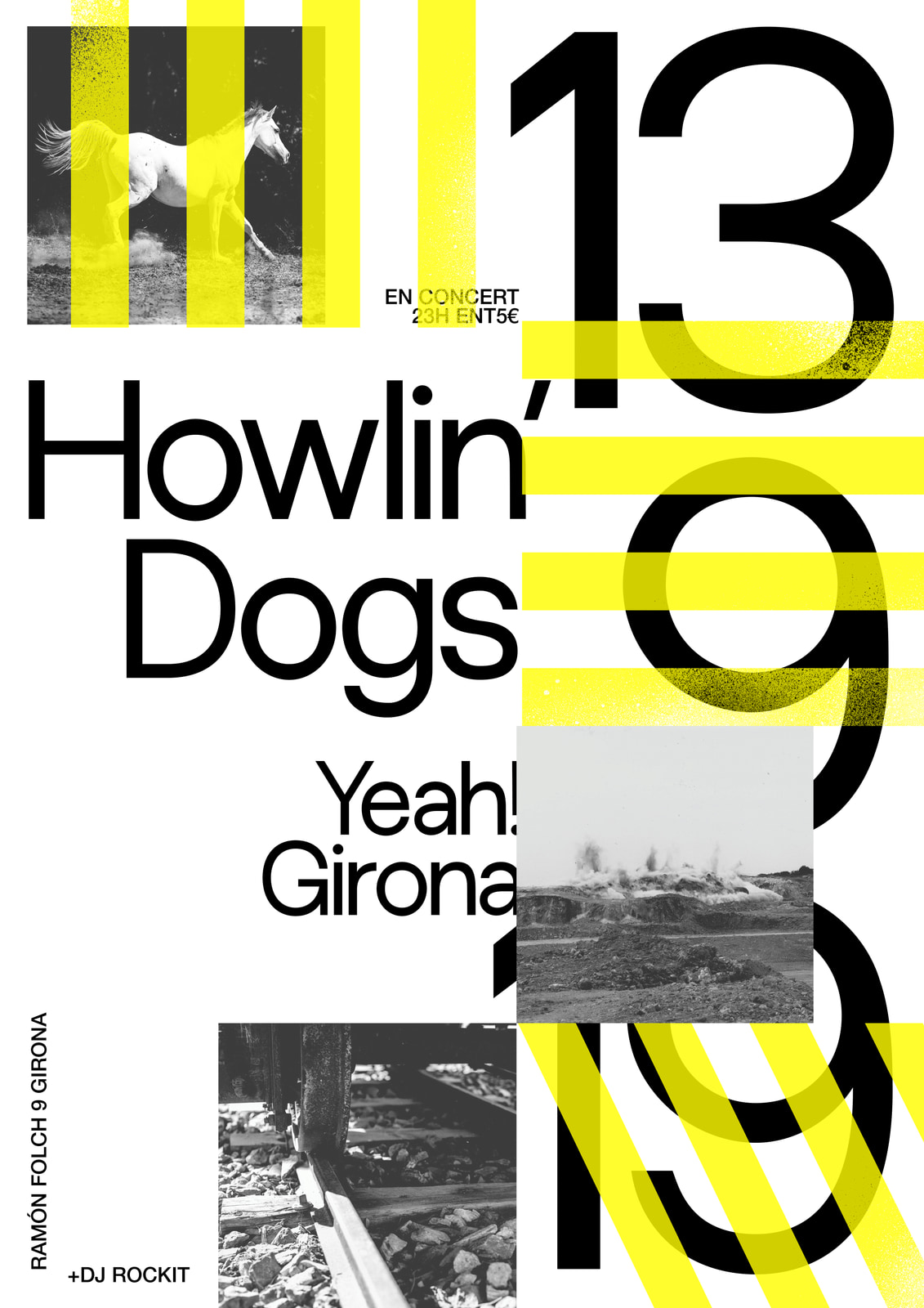 “Howlin Dogs”, 2019, by Quim Marin - typo/graphic posters