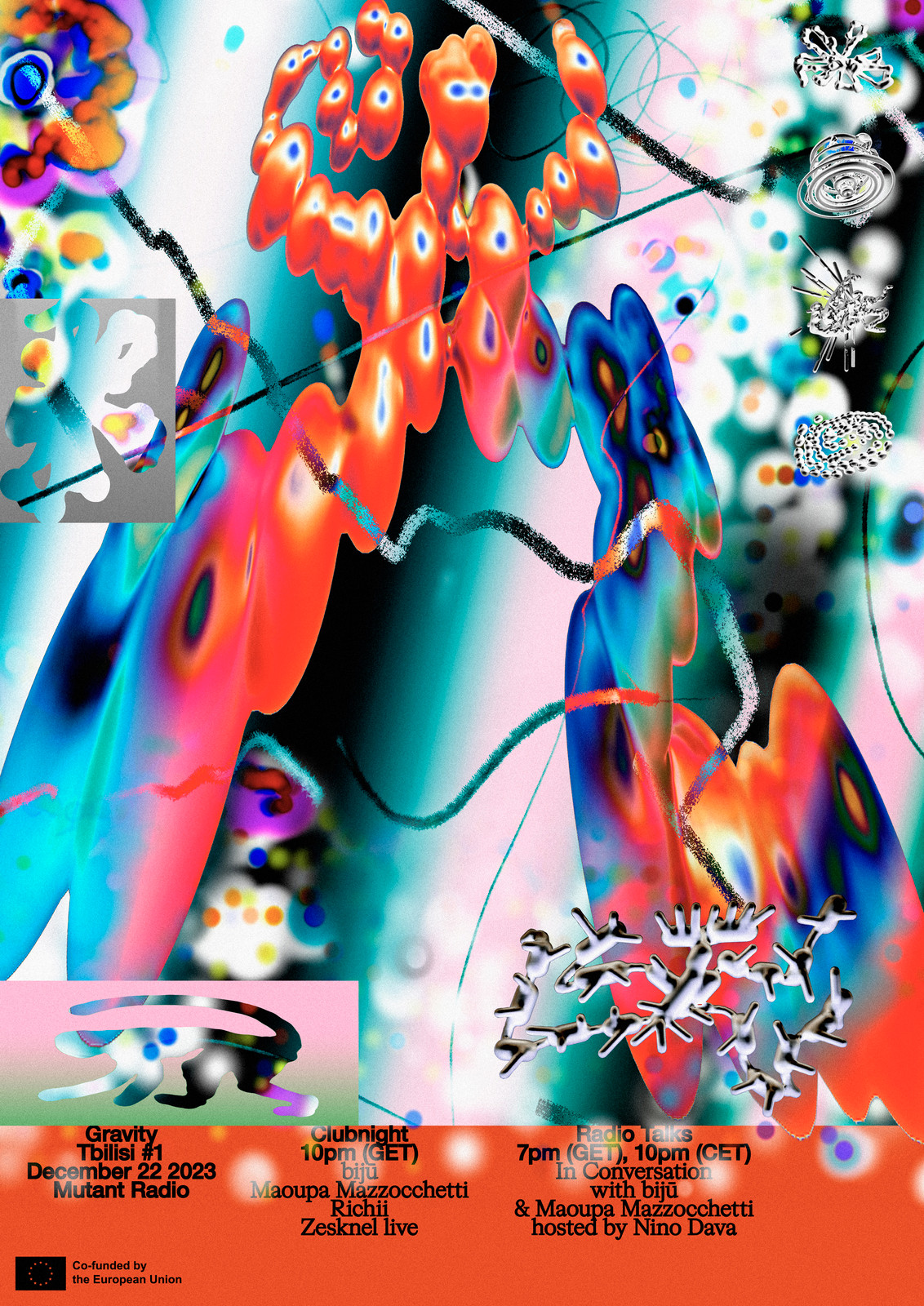 “Gravity Network”, 2023, by Robert Radziejewski - typo/graphic posters