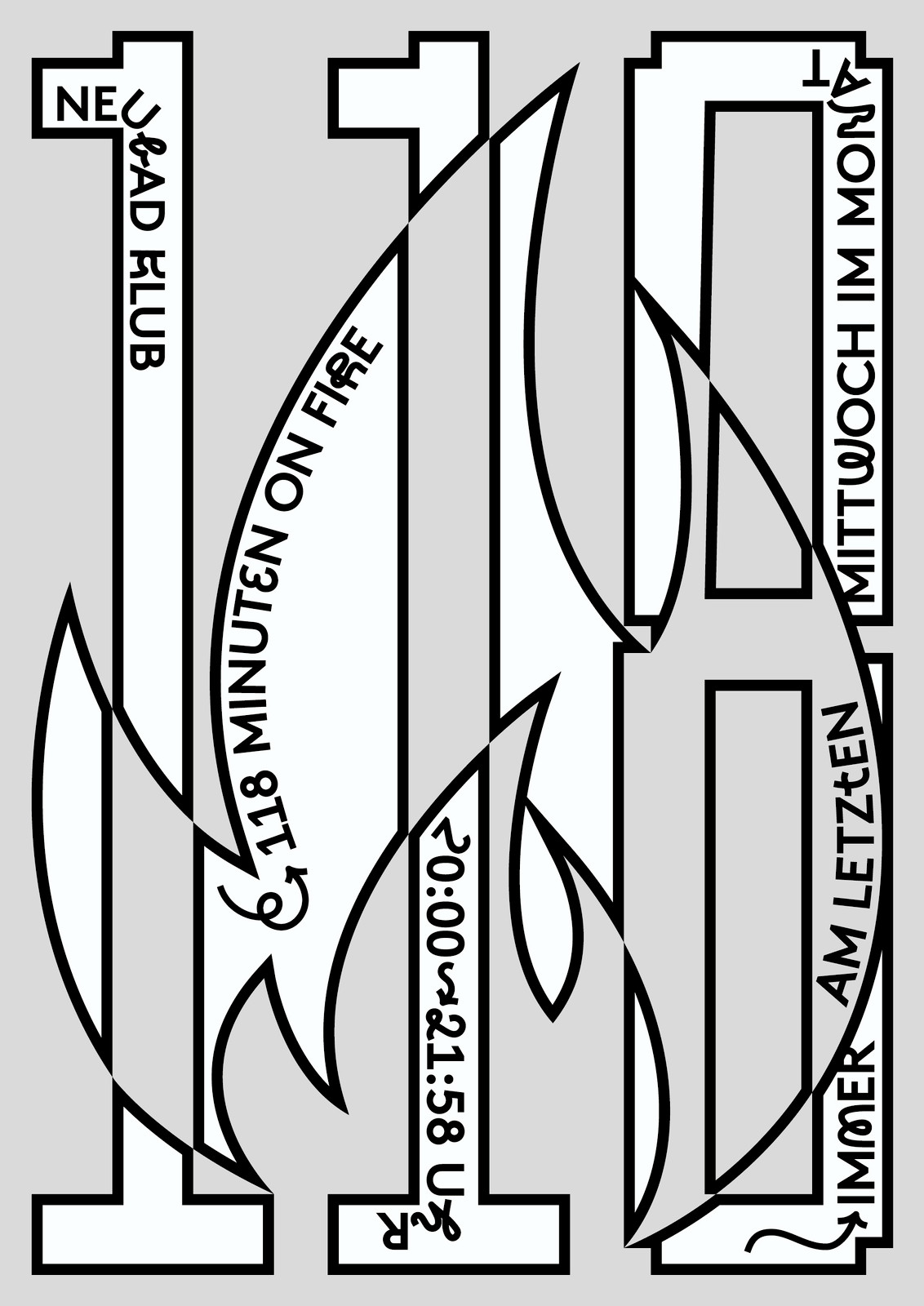 “Dachs”, 2022, by sam steiner, lea huser - typo/graphic posters