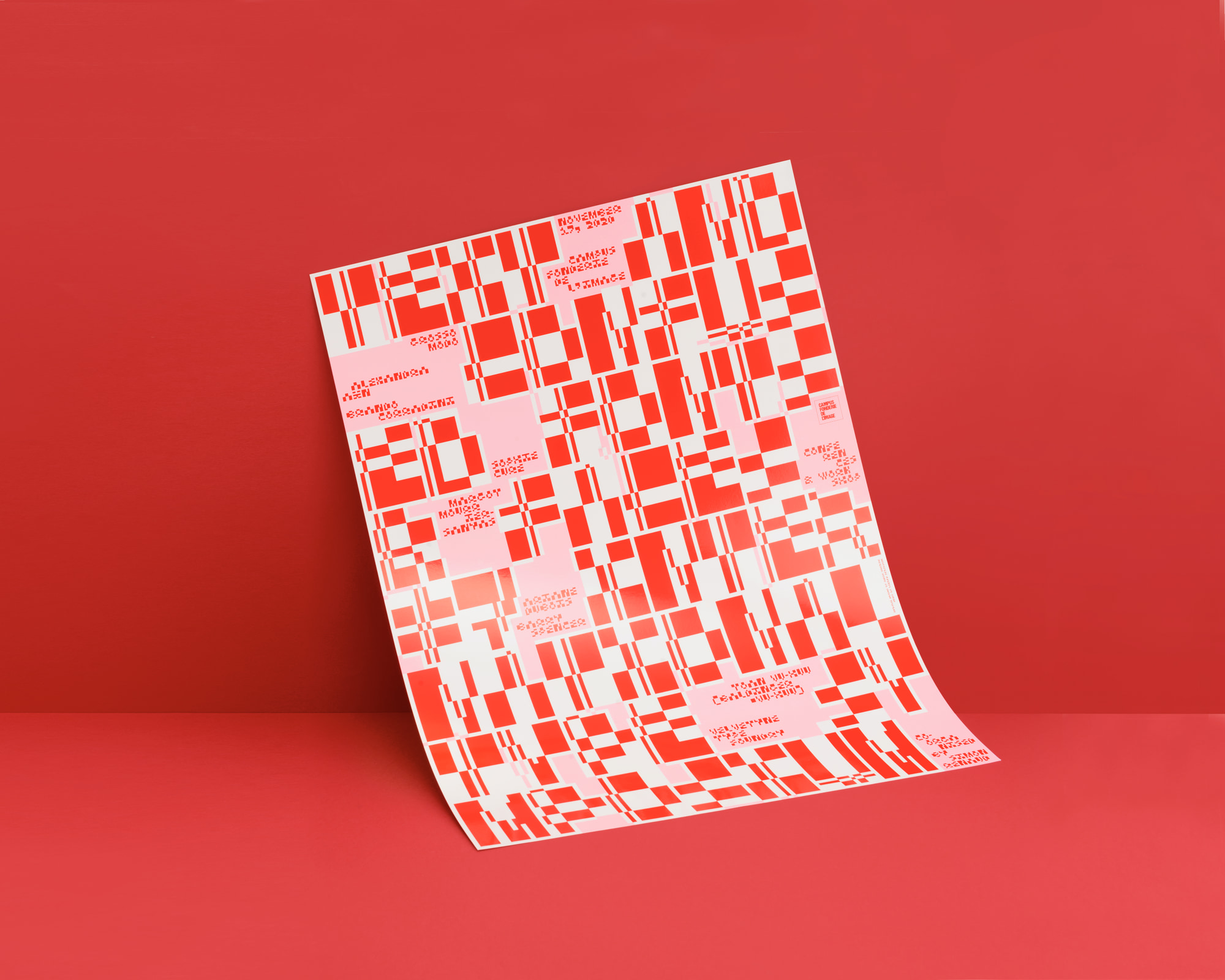 “Fonts & faces #7”, 2020, by Simon Renaud - typo/graphic posters