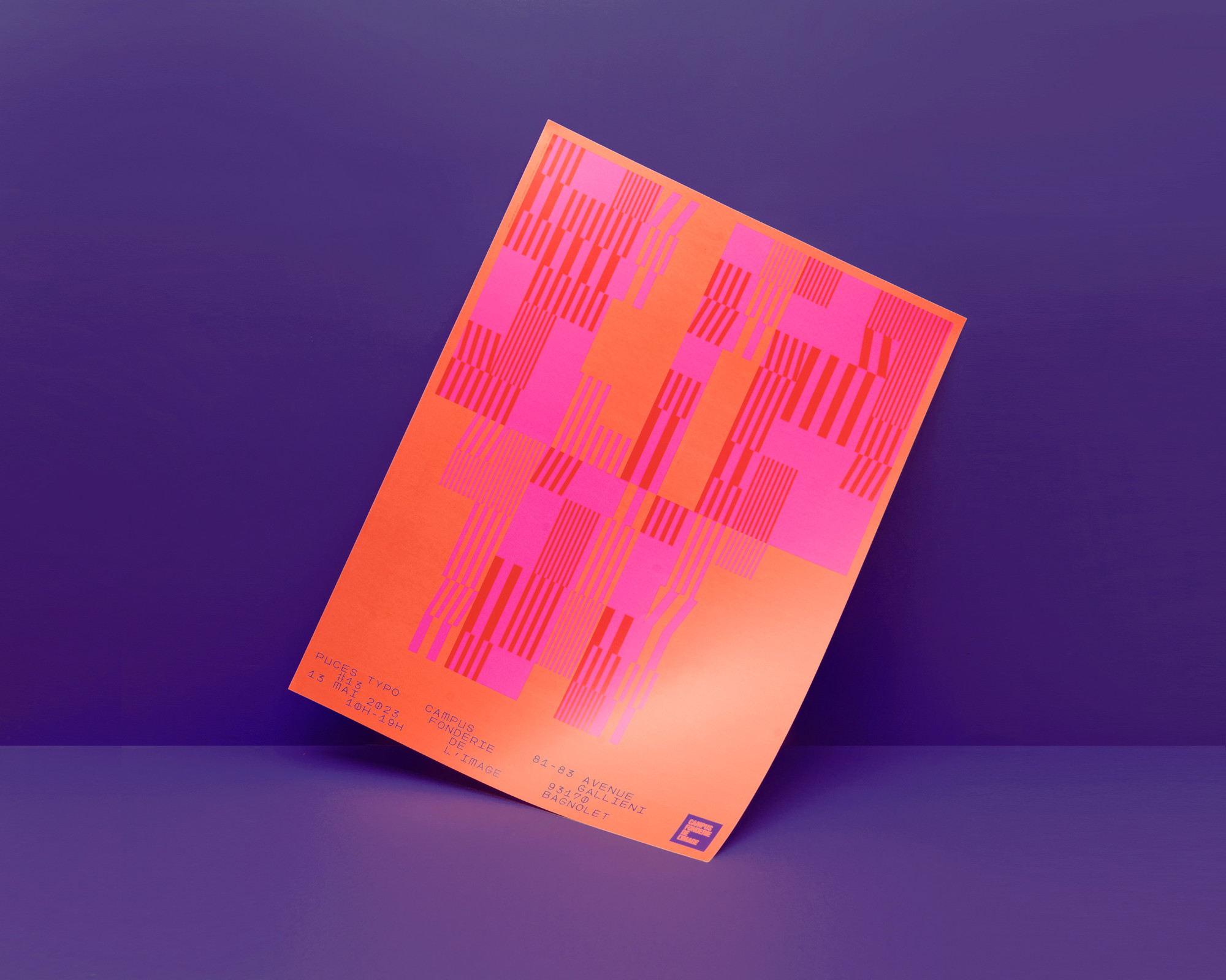 “Puces Typo #13”, 2023, by Simon Renaud - typo/graphic posters