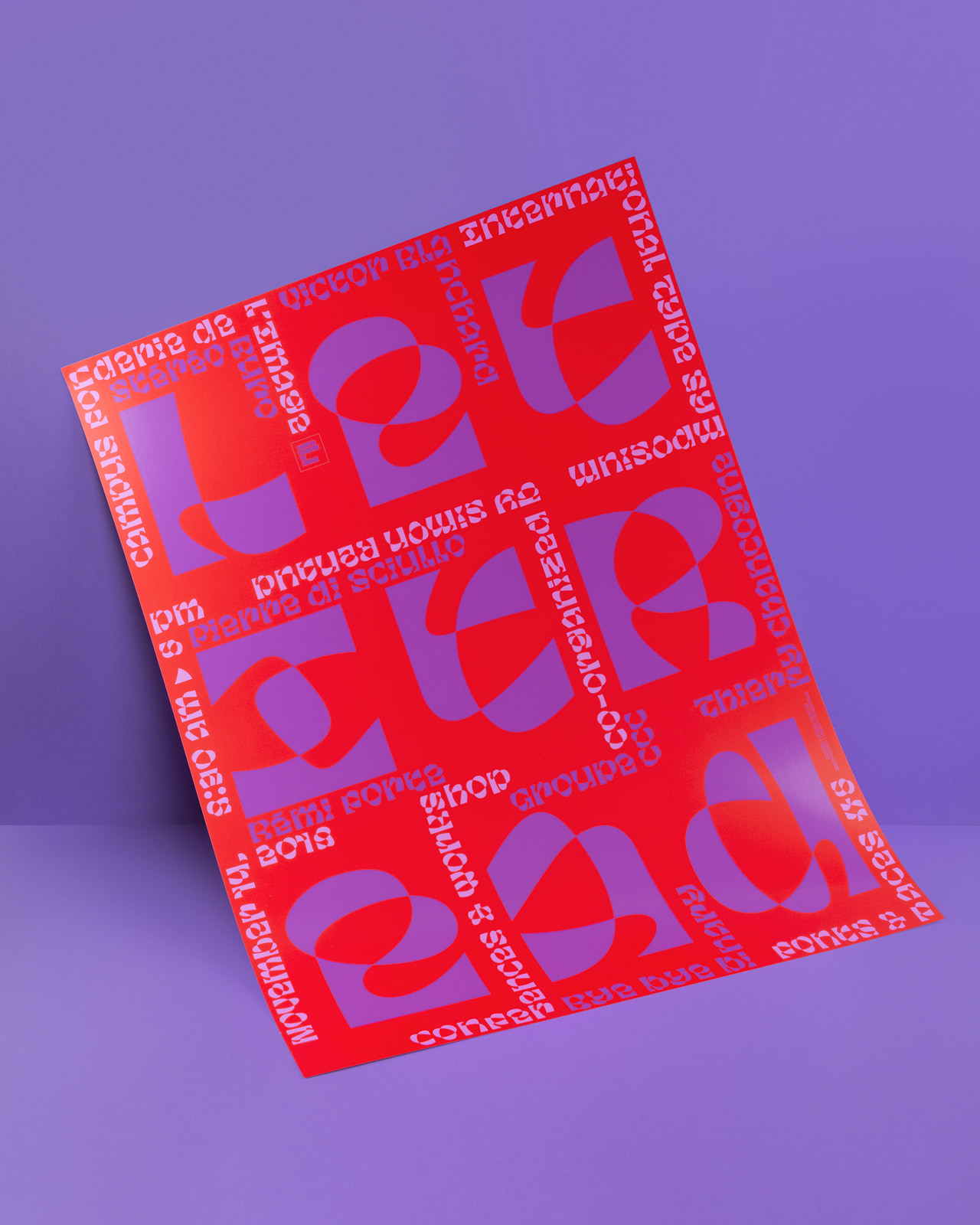 “Fonts & faces #6”, 2019, by Simon Renaud - typo/graphic posters