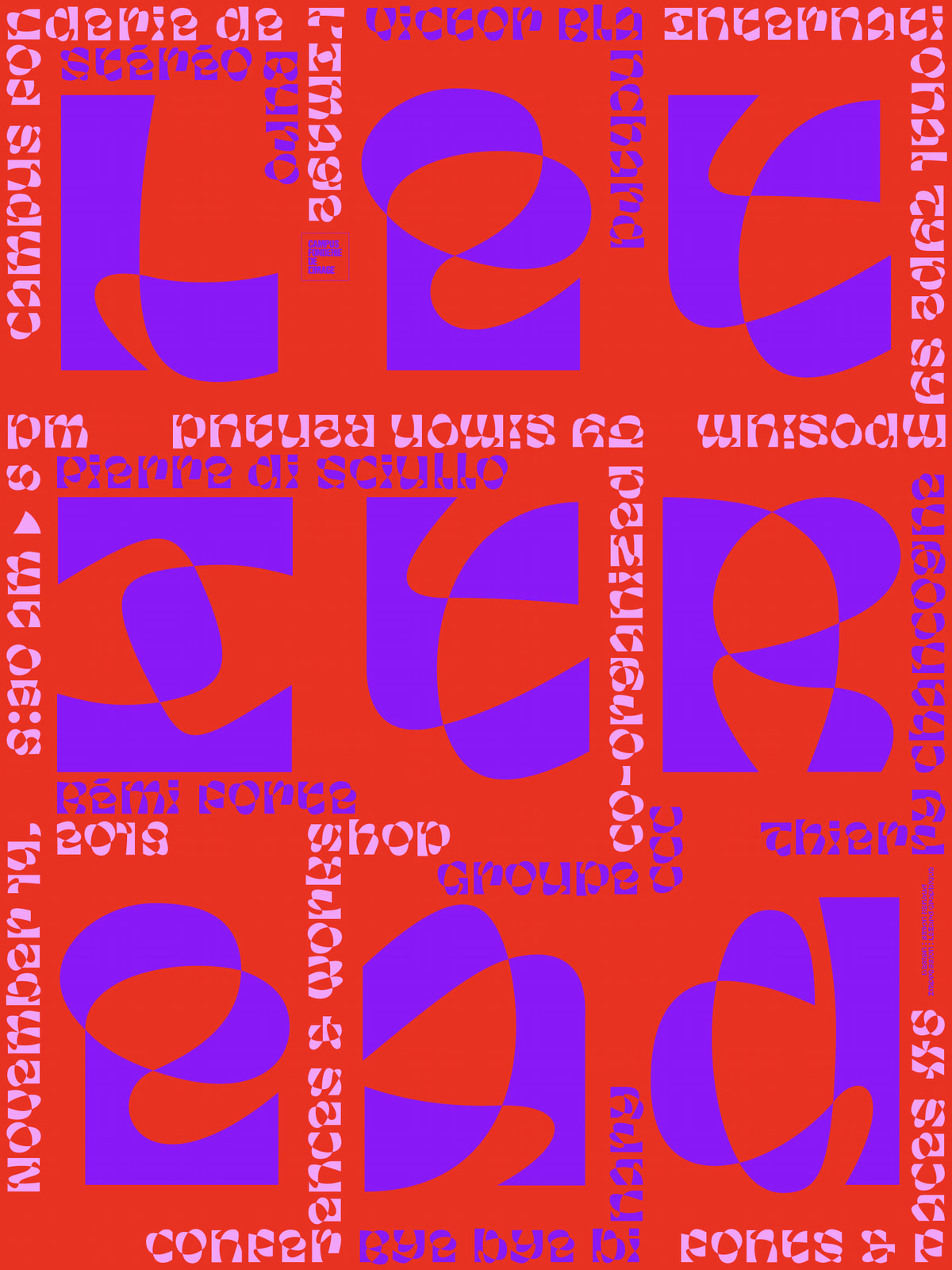 “Fonts & faces #7”, 2020, by Simon Renaud - typo/graphic posters