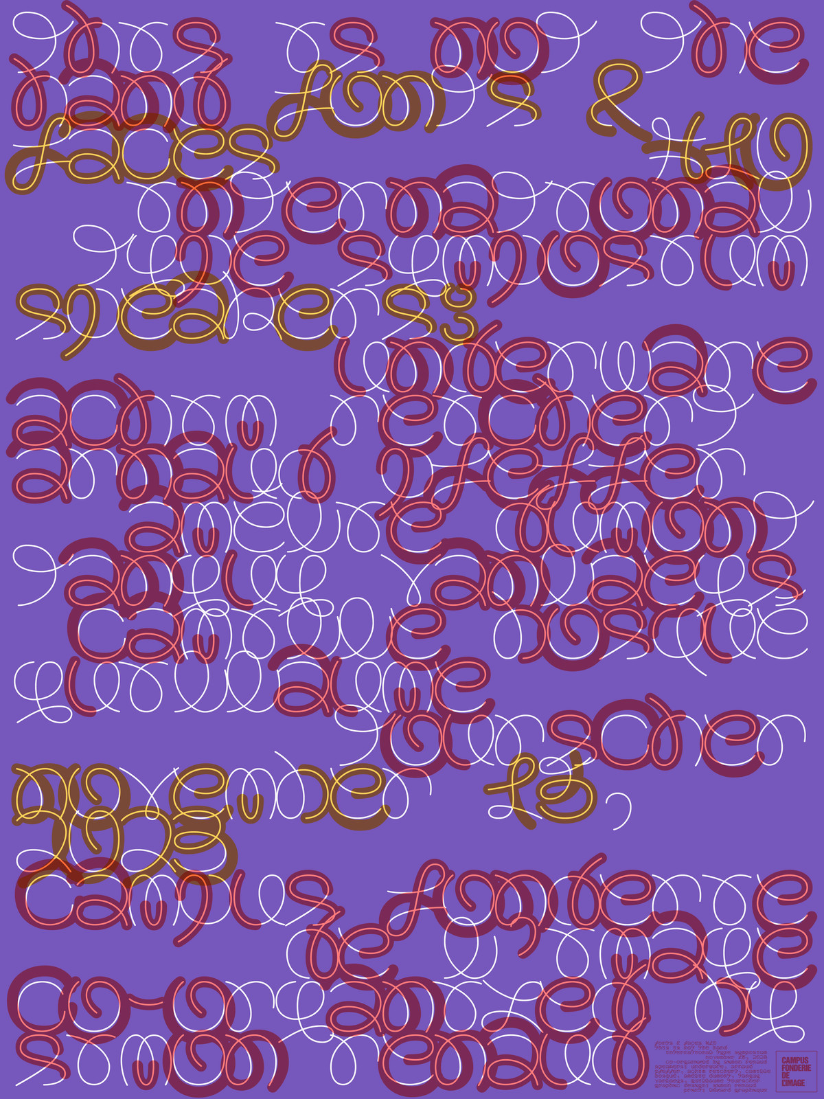 “Fonts and Faces #10”, 2023, by Simon Renaud - typo/graphic posters