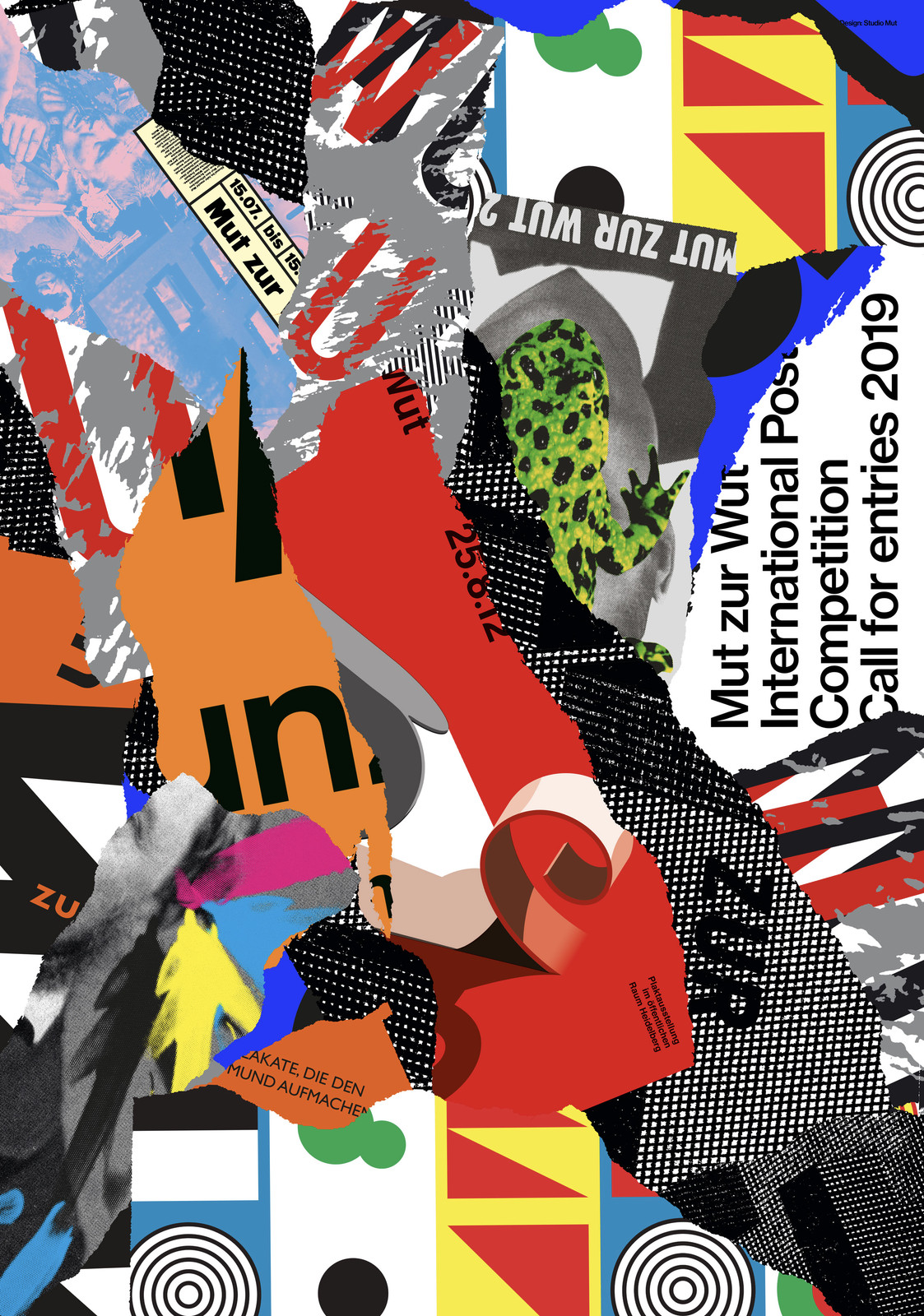 “Mut zur Wut 2019”, 2019, by Studio Mut - typo/graphic posters