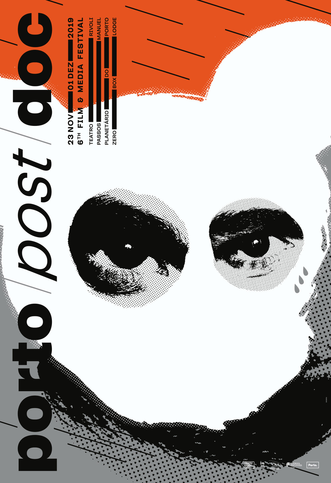 “Porto/Post/Doc”, 2019, by studio dobra - typo/graphic posters