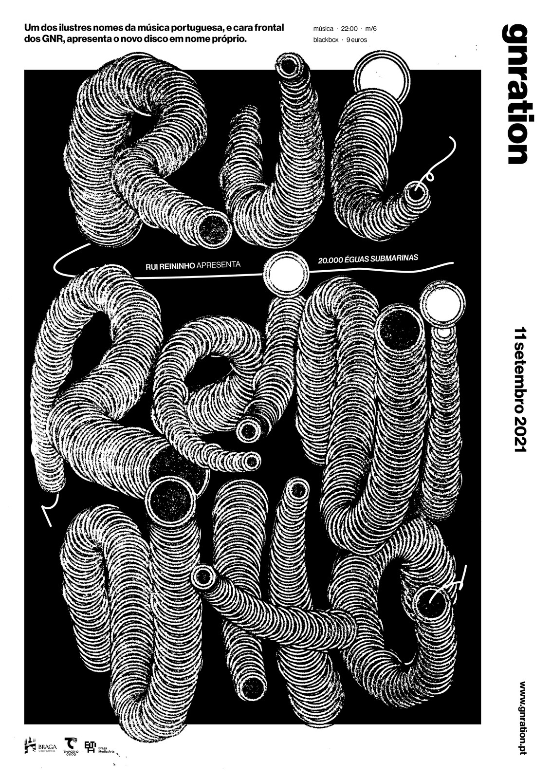 “Rui Reininho”, 2021, by studio dobra - typo/graphic posters