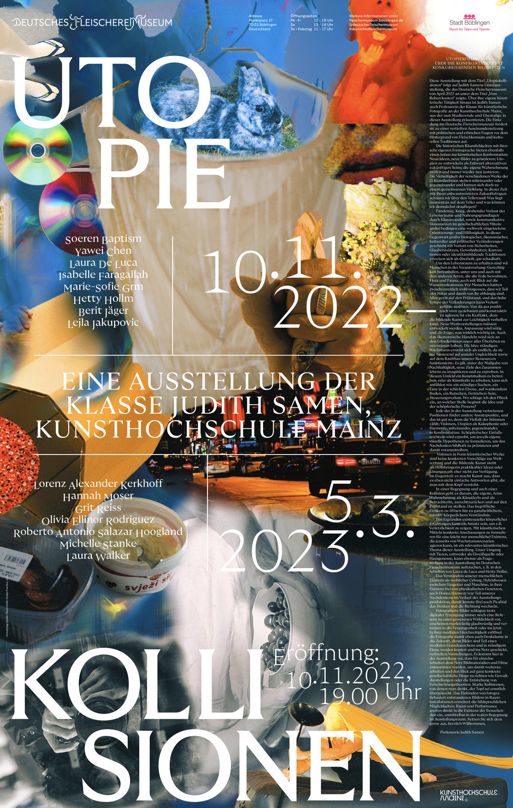 “Utopiekollisionen”, 2022, by Studio Tillack Knöll - typo/graphic posters