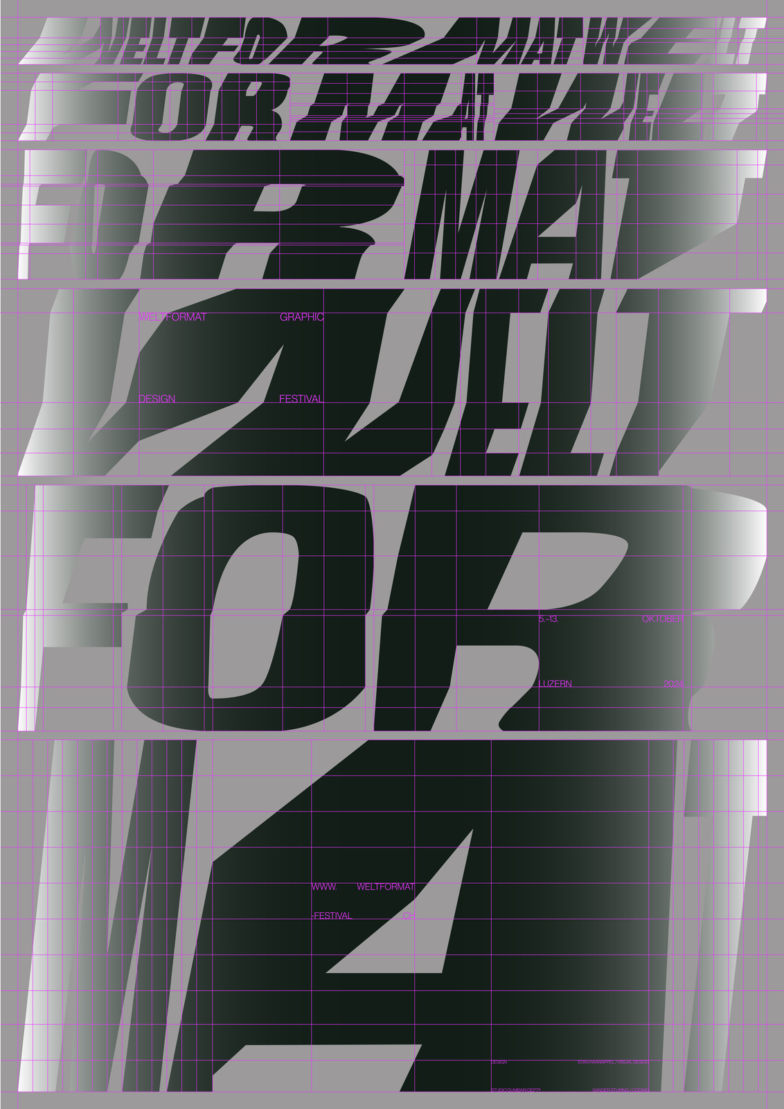 “Weltformat 2024”, 2024, by Studio Dumbar/DEPT® for Weltformat - typo/graphic posters