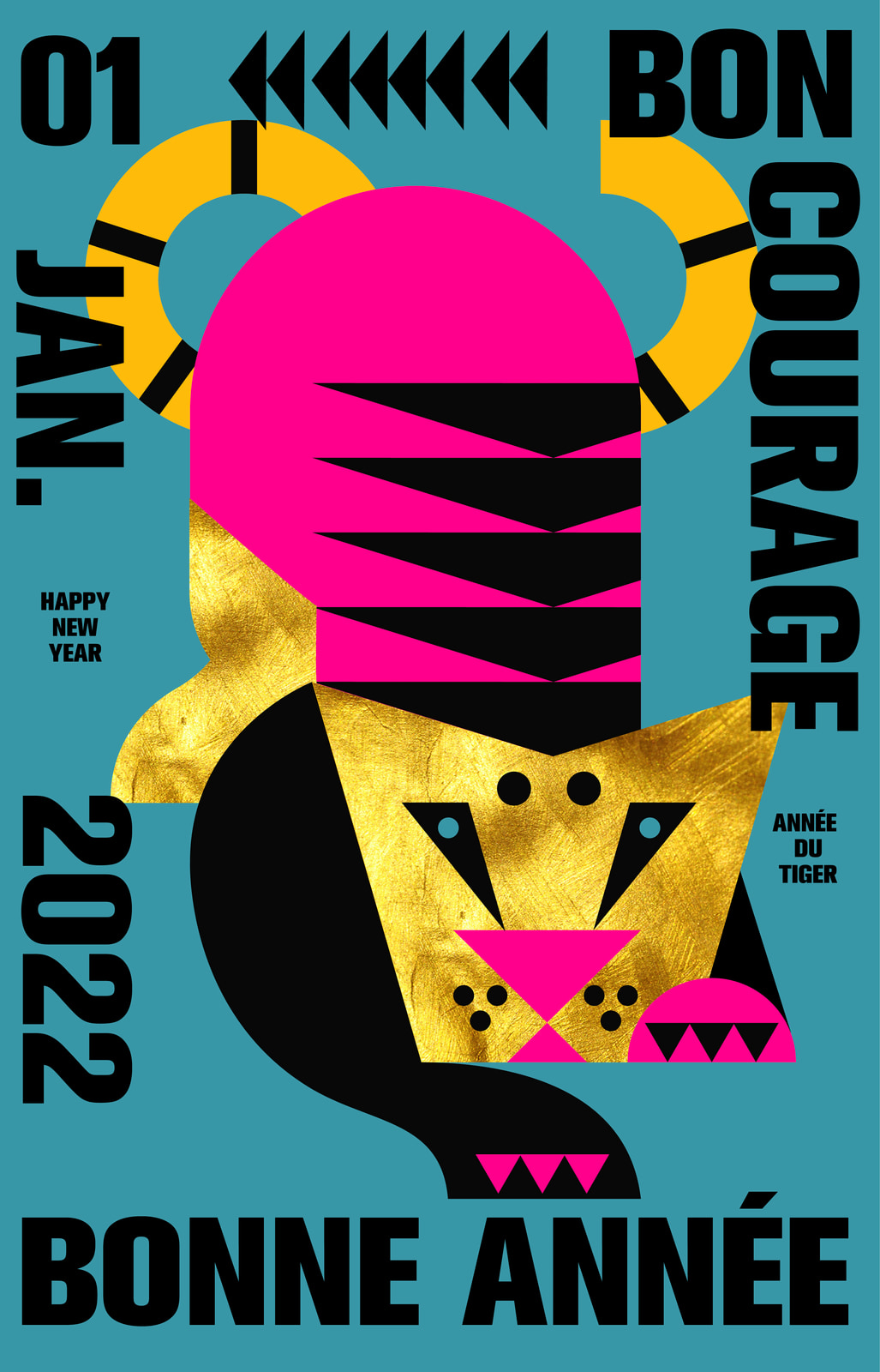 “Year of the Monkey Poster”, 2020, by Cheng Peng - typo/graphic posters