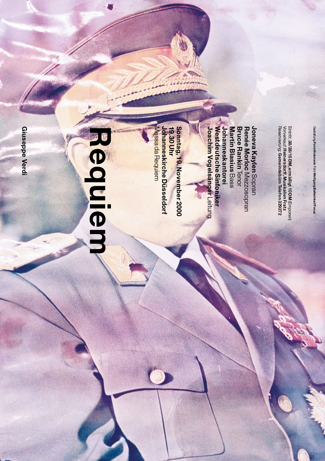 “Johanneskantorei”, 2000, by fons hickmann - typo/graphic posters