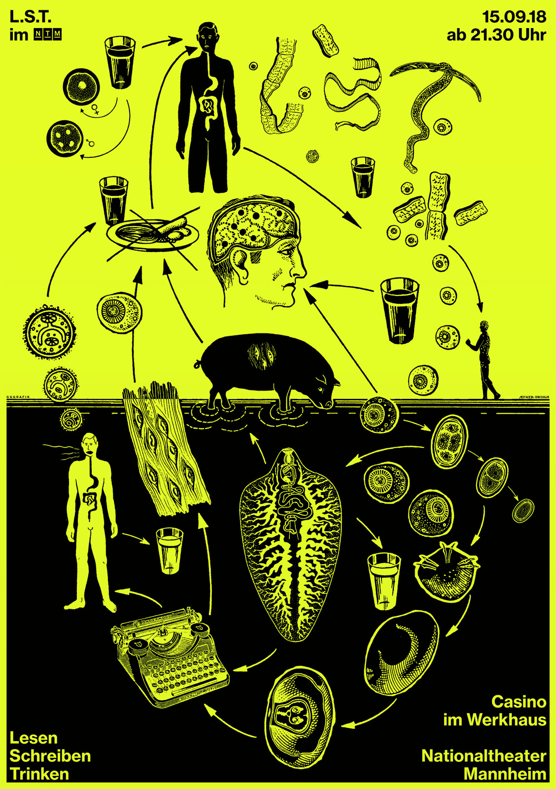 “Metropolink”, 2018, by Götz Gramlich, Germany - typo/graphic posters