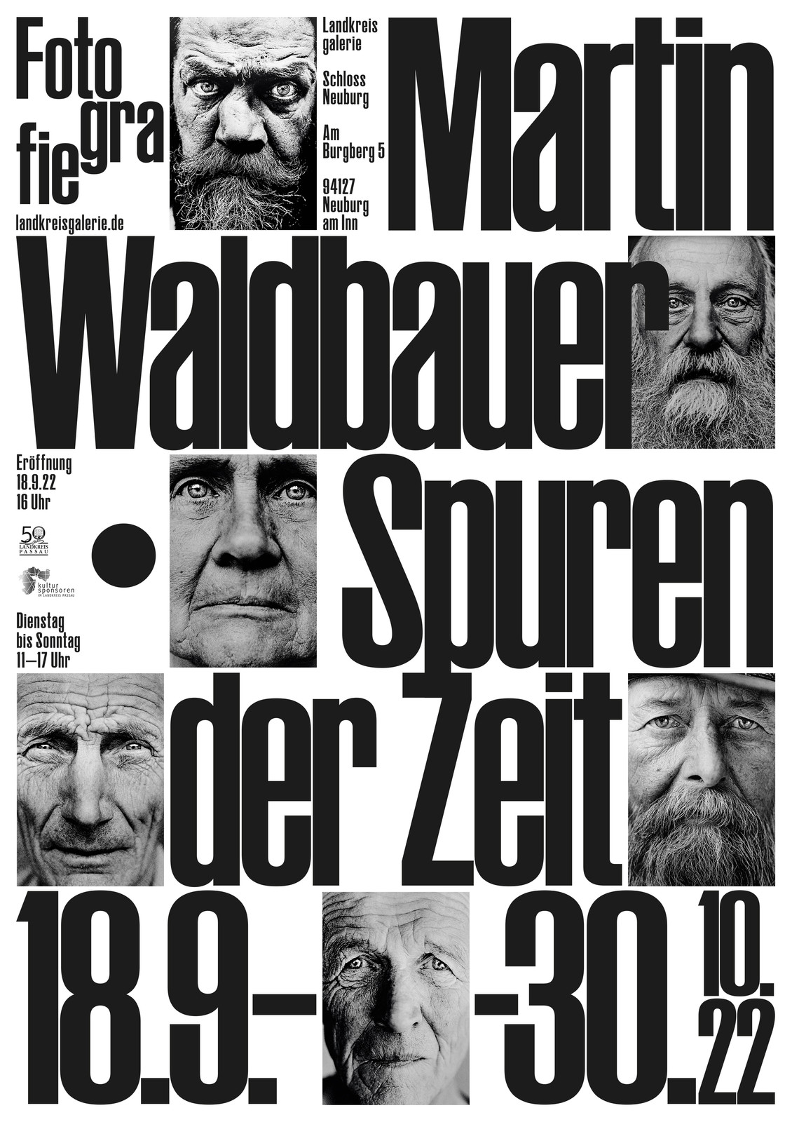 Spuren der Zeit«”, 2022, by manuel kreuzer - typo/graphic posters