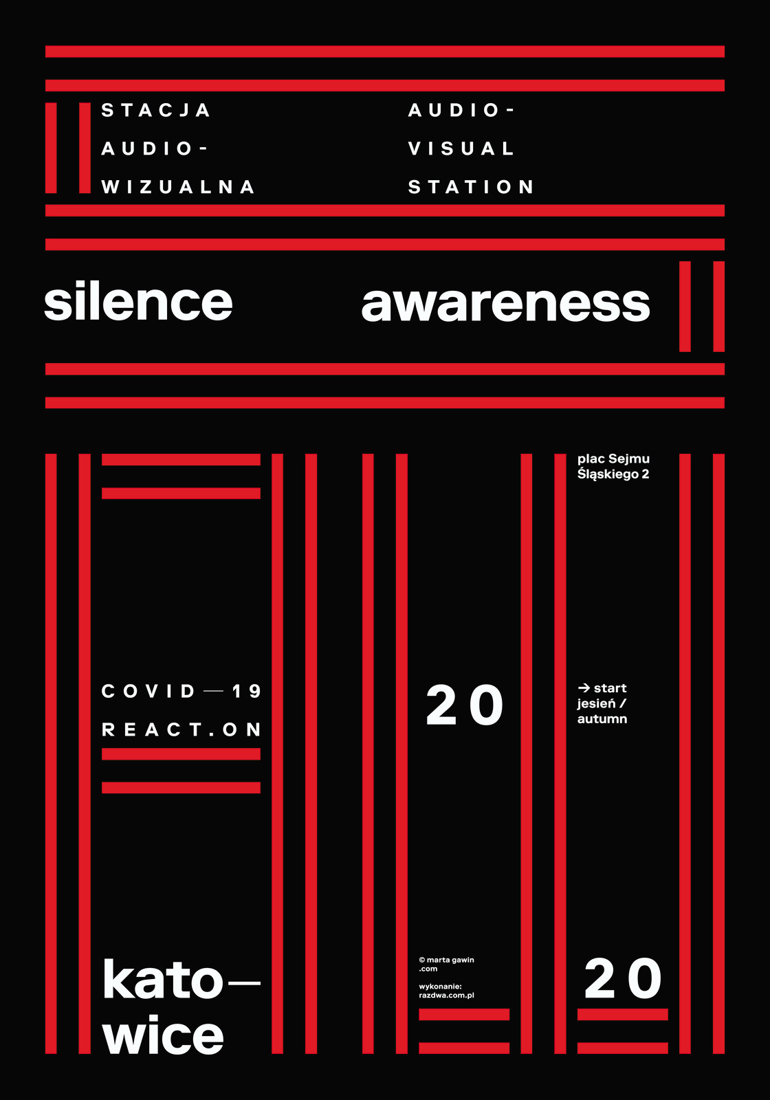 “Spodek Monument”, 2021, by Marta Gawin - typo/graphic posters