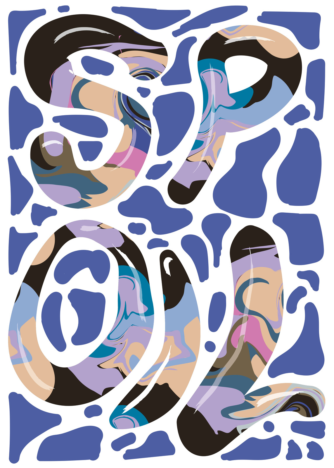 “The Espionne”, 2021, by Michael Speranza - typo/graphic posters