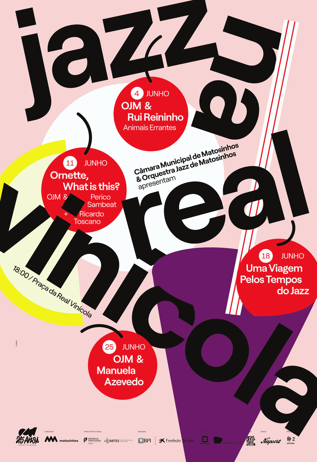 “Jazz na Real Vinícola”, 2022, by studio dobra - typo/graphic posters