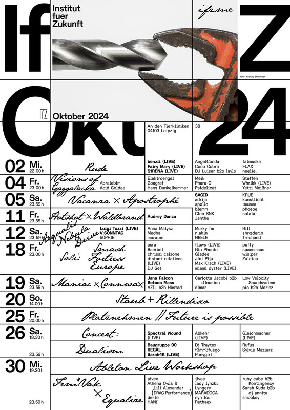 “Institute for the Future – Programme Posters”, 2024, by Jim Kühnel for 100 beste Plakate - typo ...