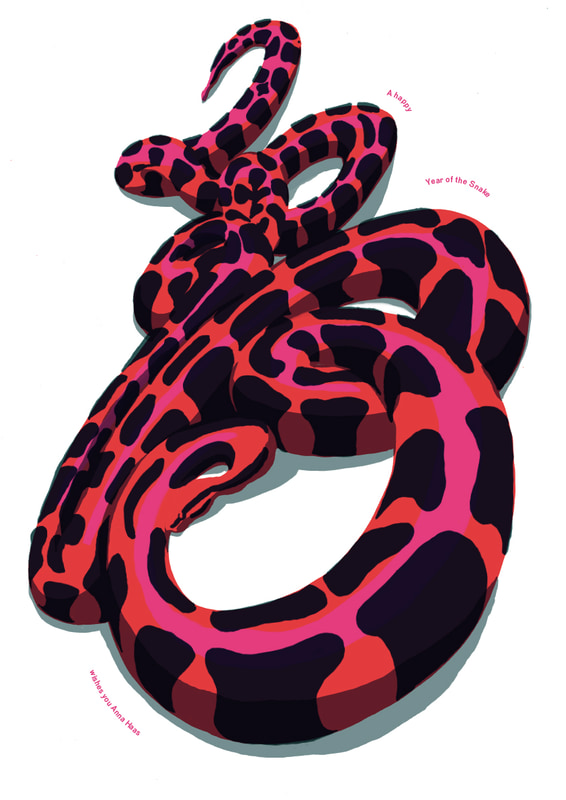 “Happy Year of the Snake 2013”, 2013, by Studio Anna Haas - typo ...
