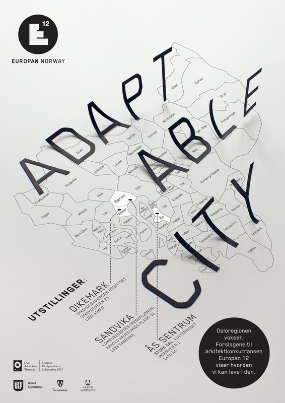 “Adaptable City”, 2013, by Ariane Spanier - typo/graphic posters