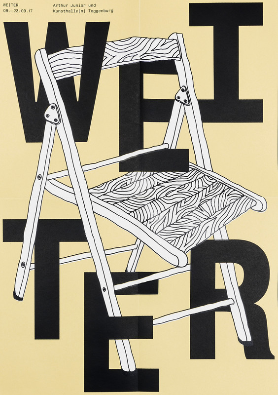 “Arthur Junior «WEITER»”, 2017, by Badesaison Studio - typo/graphic posters