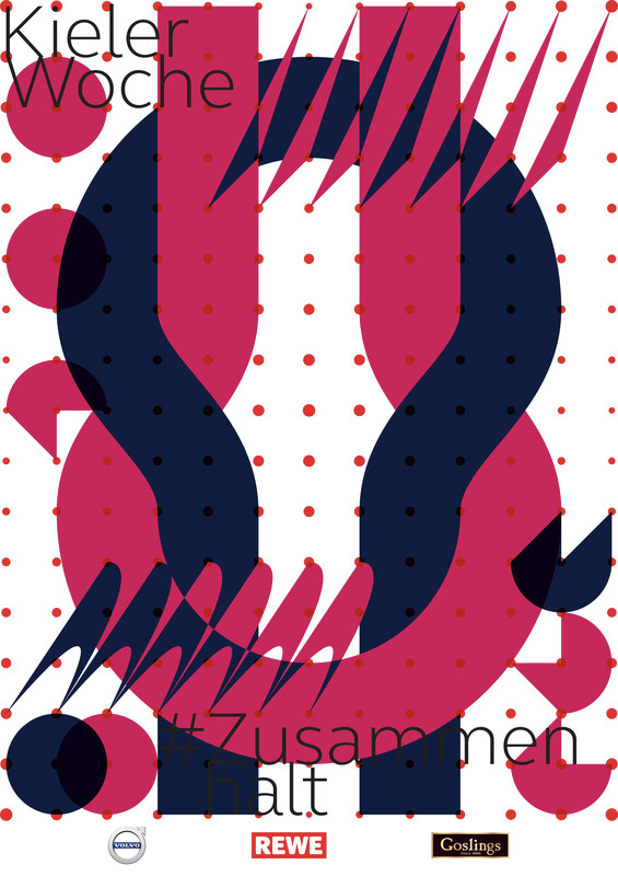 2020, by Claudiabasel for Kieler Woche - typo/graphic posters