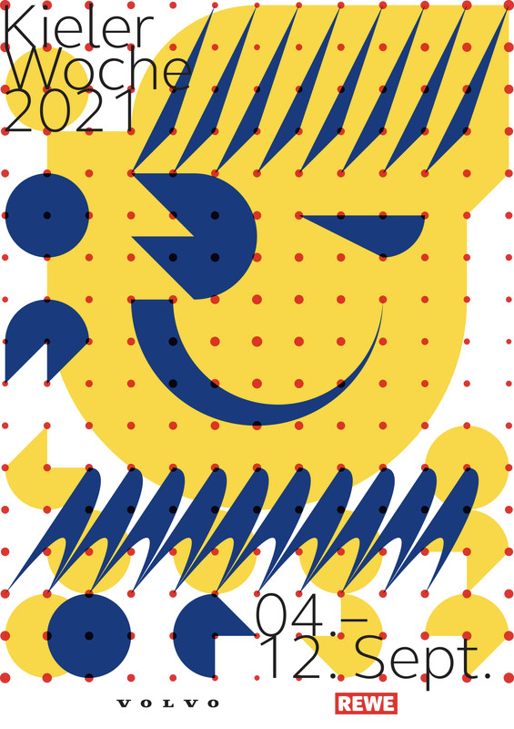 2020, by Claudiabasel for Kieler Woche - typo/graphic posters