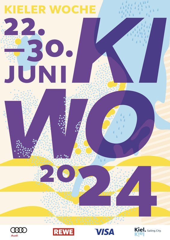 2024, by Muthesius Kunsthochschule for Kieler Woche - typo/graphic posters