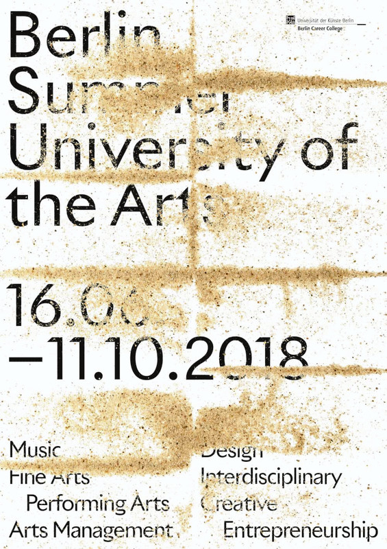 “Berlin Summer University of the Arts”, 2018, by Robert Radziejewski for Klasse Hickmann - typo ...